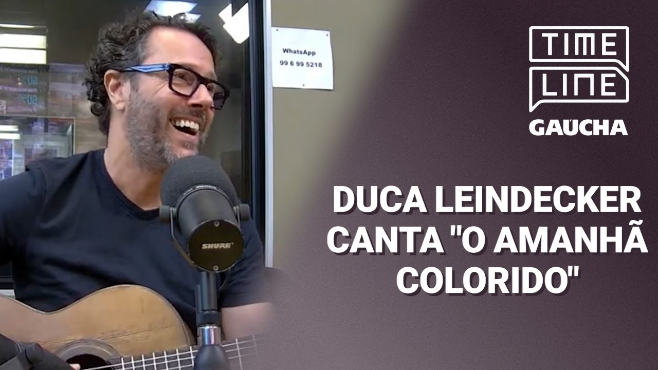 Duca Leindecker fala sobre a música "O Amanhã Colorido" e canta no ...