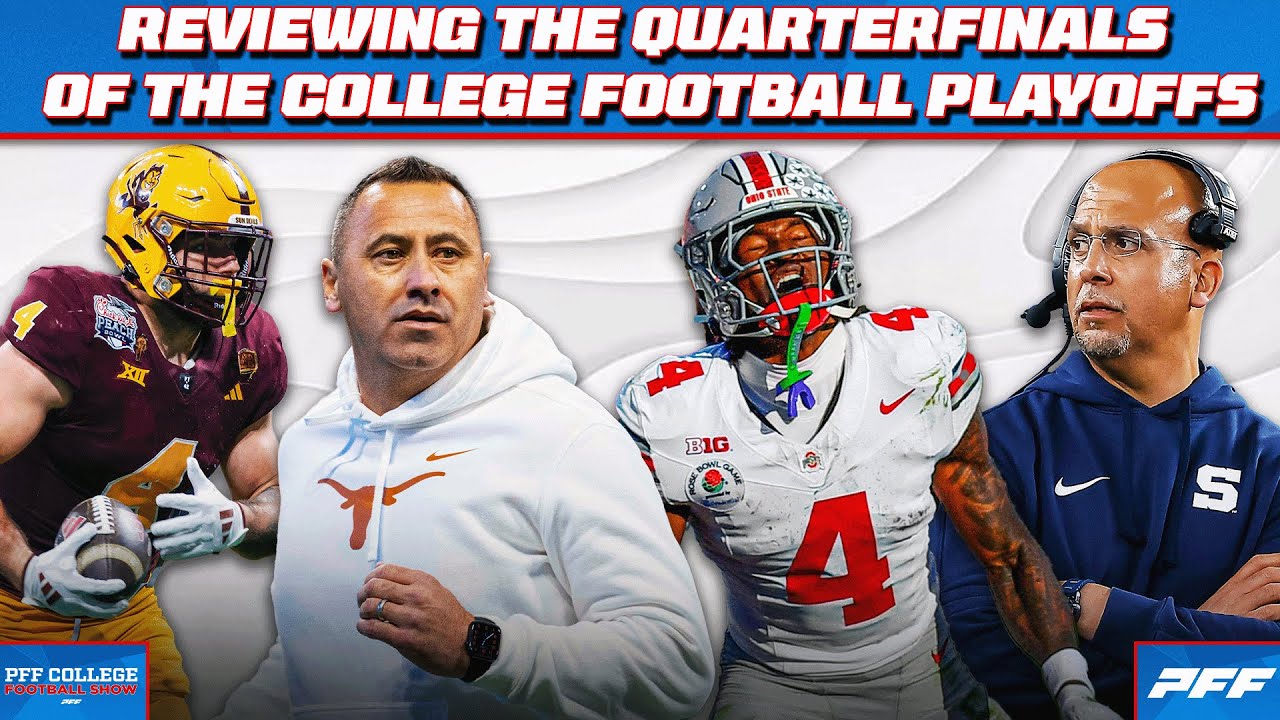 Reviewing the Quarterfinals of College Football Playoff games! | PFF ...