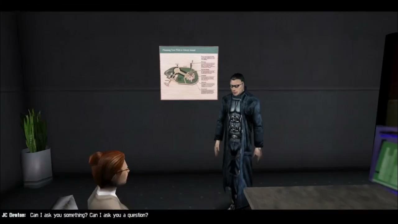 Deus Ex Malkavian Mod Asking Janice A Question Youtube