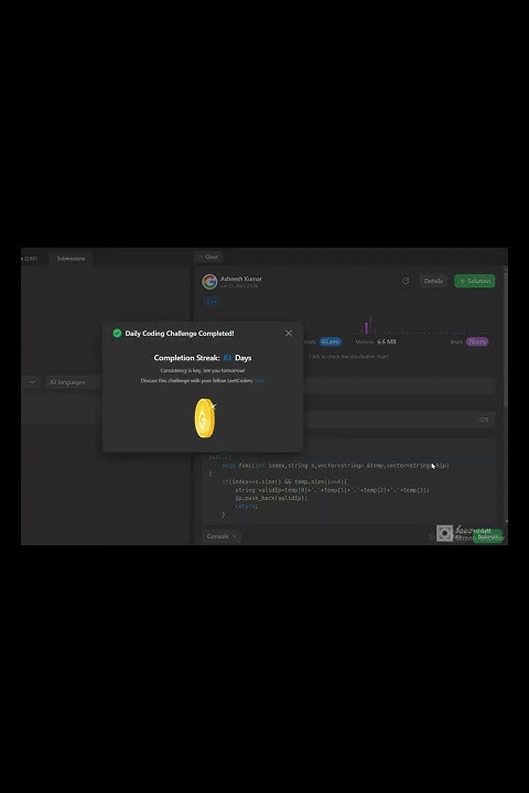 Shorts Coding Leetcode Leetcodedailychallenge Youtube