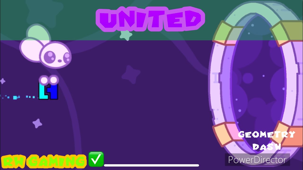 Geometry Dash - United (Hard) Custom Level by Unzor - YouTube
