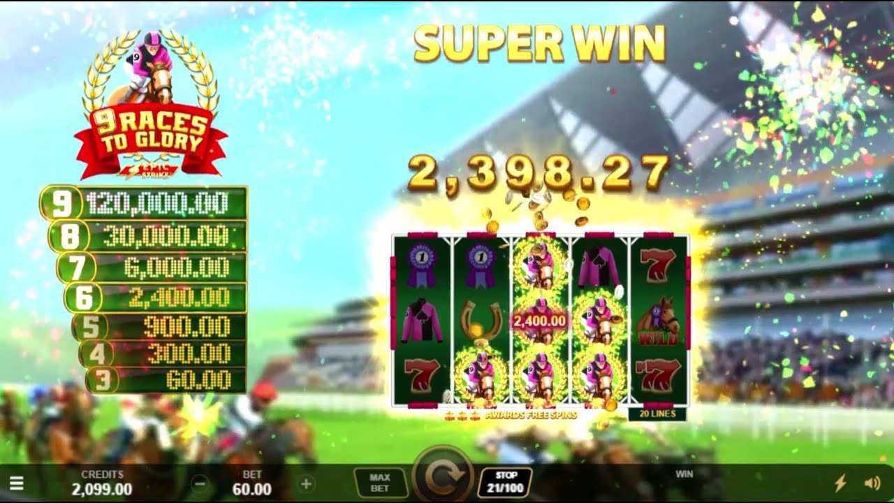 9 Races to Glory (Aurum Signature Studios) 🐎 Online Slot BIG WIN! - YouTube