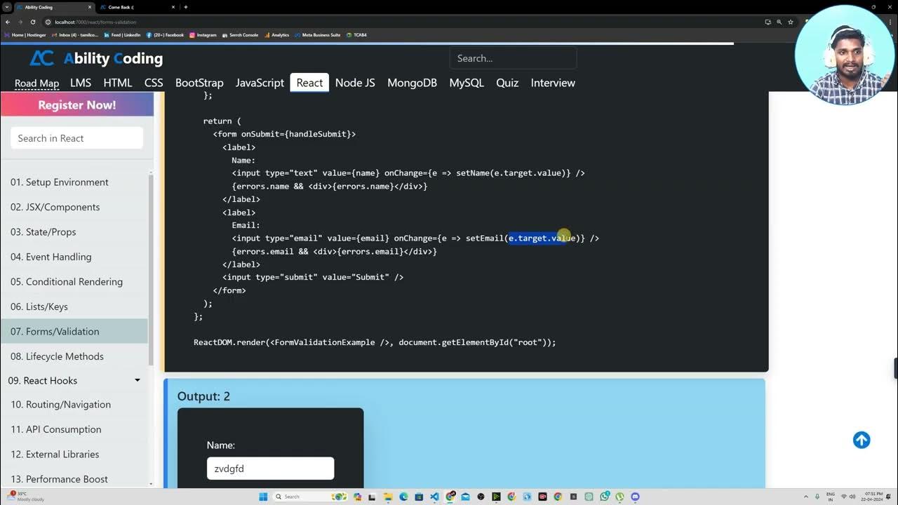 07 React Form Validation - YouTube
