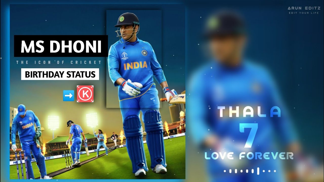 MS Dhoni Birthday HD whatsapp status 2020 || HBD Dhoni || #msdhoni # ...