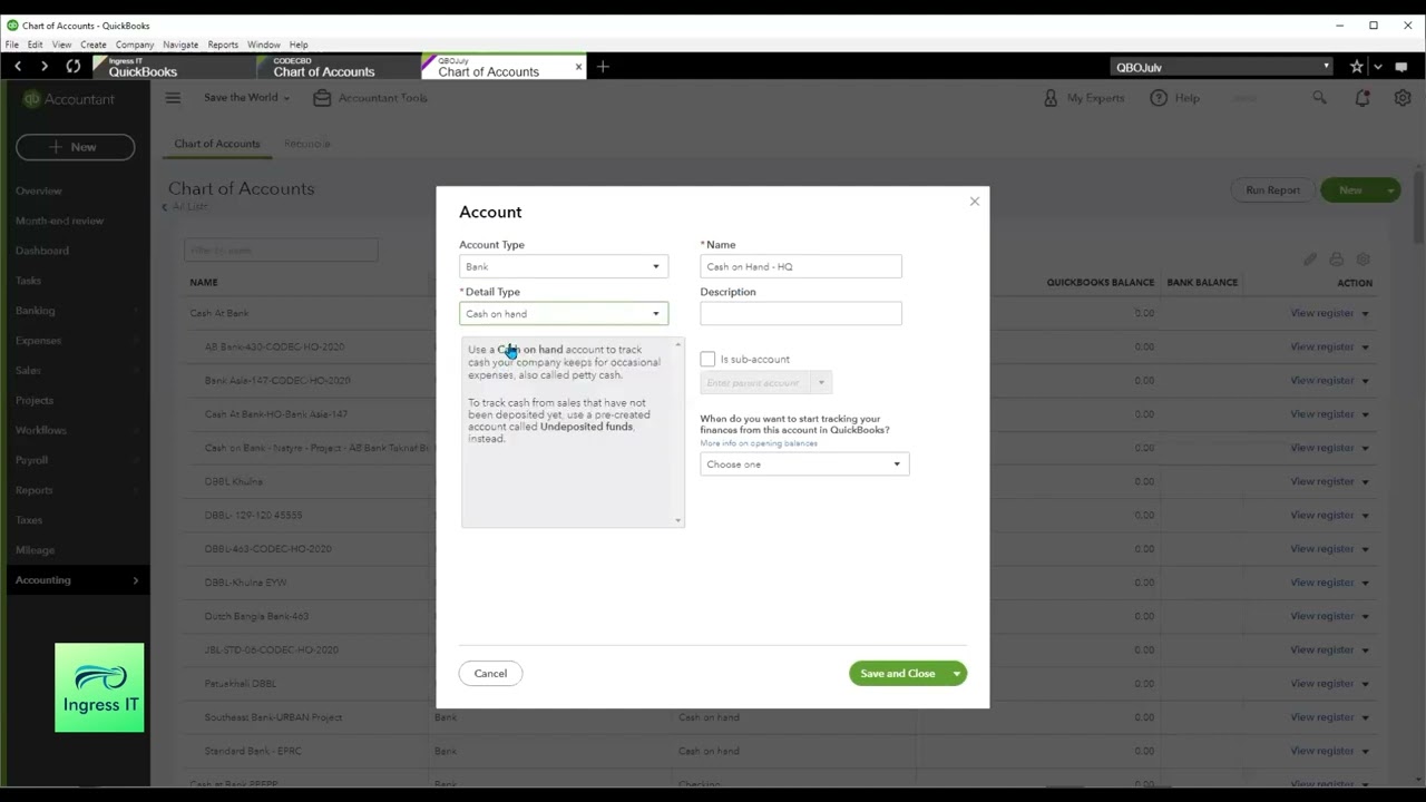 001 QuickBooks Online How To Create Ledger In 001 QuickBooks Online How To Create Ledger In