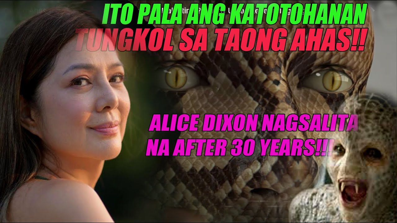 30 YEARS AFTER NAGSALITA SI ALICE DIXON TUNGKOL SA TAONG AHAS SA ...
