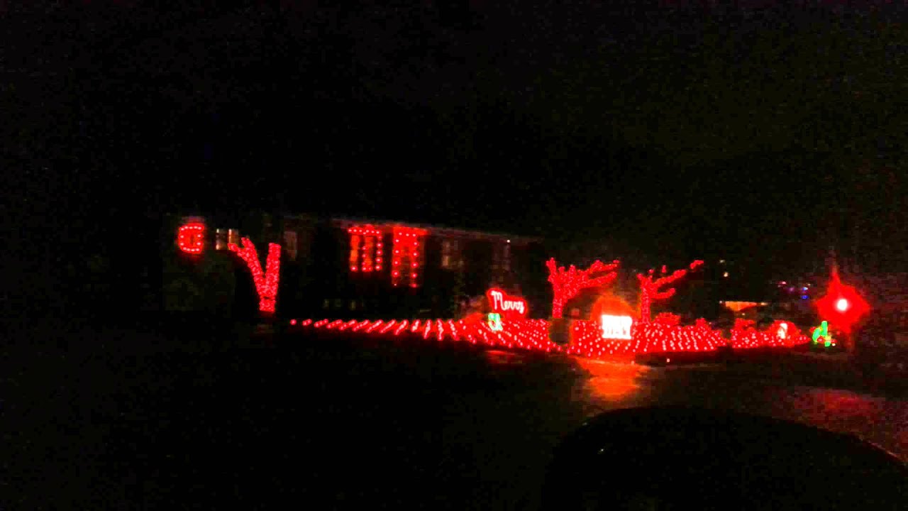 Christmas lights to Tubular Bells - YouTube