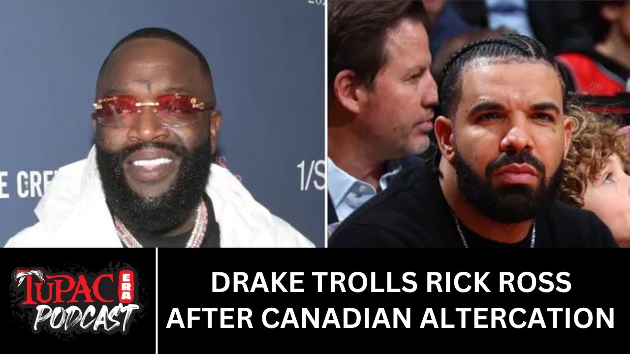 RICK ROSS CREW JUMPED IN CANADA, DRAKE REACTS - YouTube
