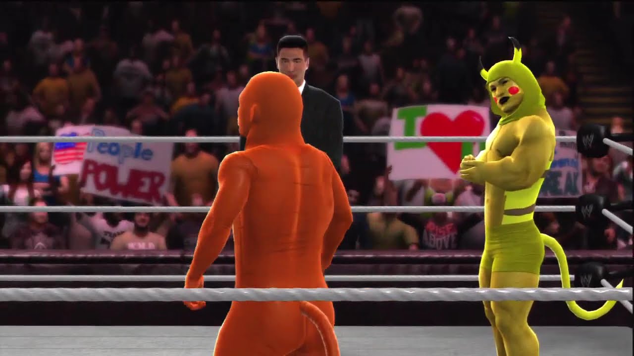 WWE/pokemon real life - YouTube