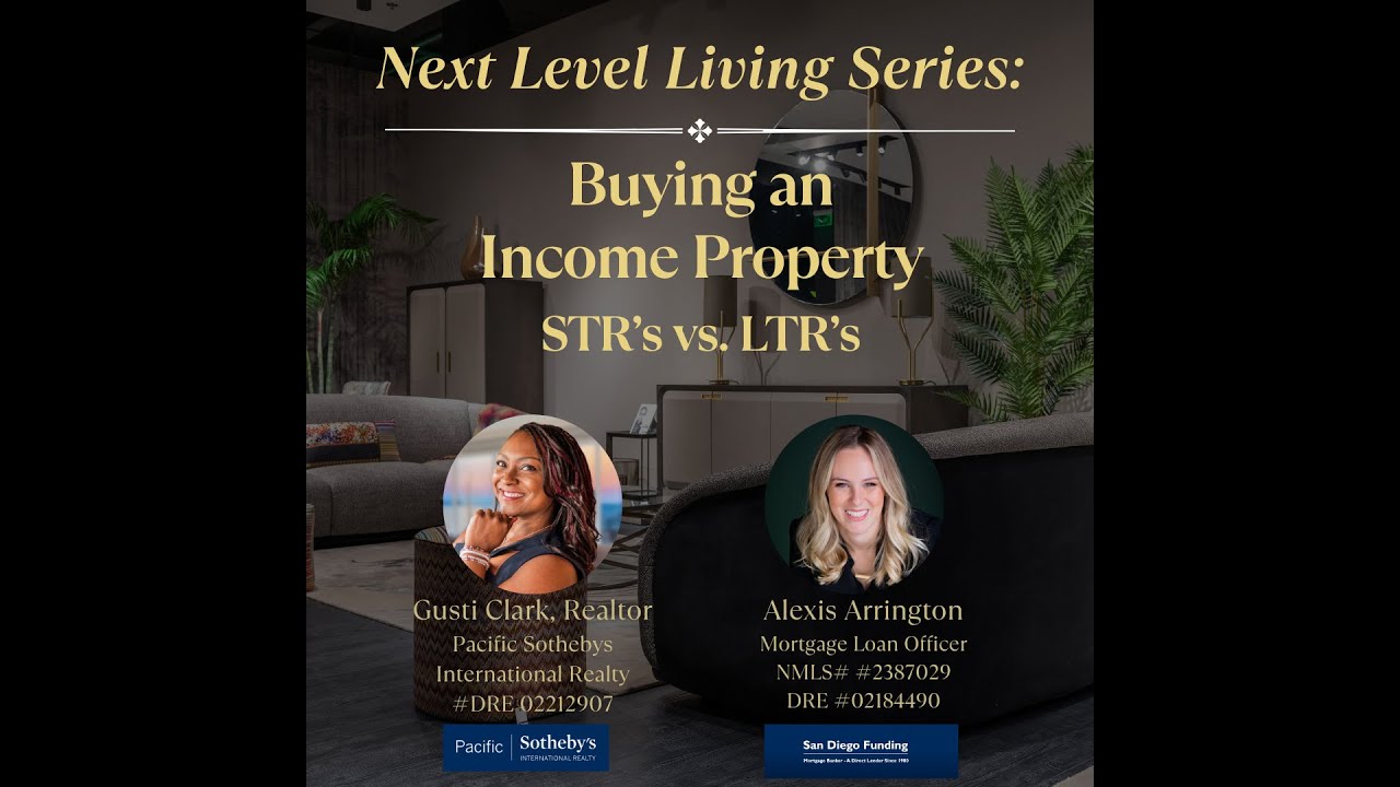 Next Level Living Series: Buying an Income Property STR's vs. LTR's - YouTube