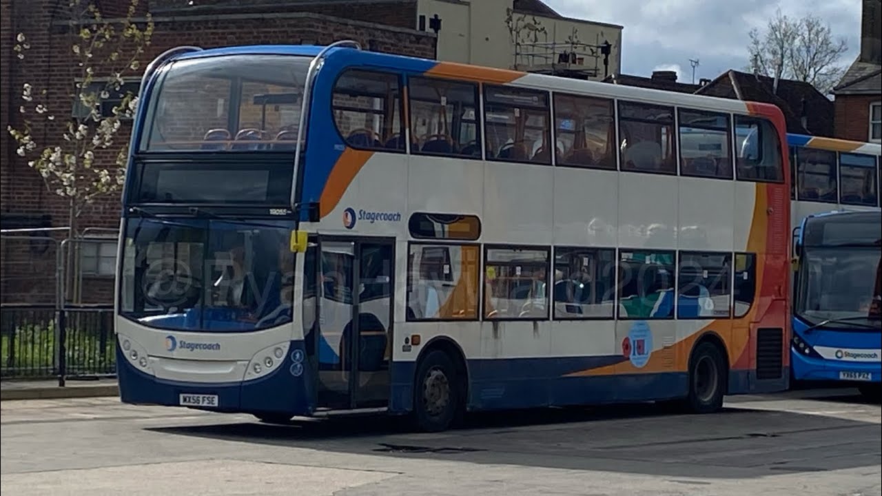 Stagecoach Andover 19055 MX56 FSE on Route 85 to Andover Bus Station ...