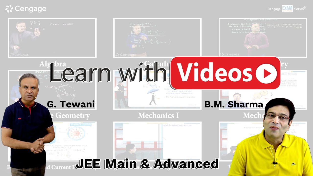 Learn with Videos | JEE Physics | BM Sharma | JEE Maths | G Tewani ...
