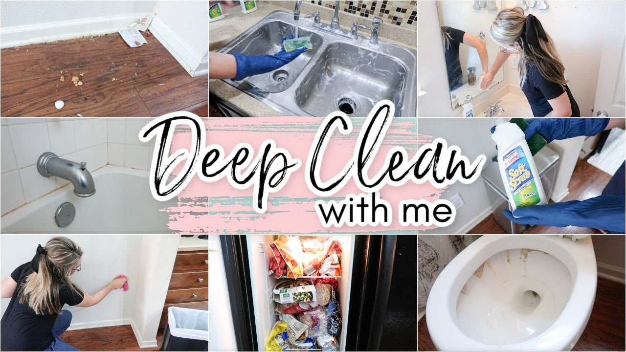 SATISFYING DEEP CLEAN WITH ME! | ALL DAY EXTREME CLEANING MOTIVATION ...