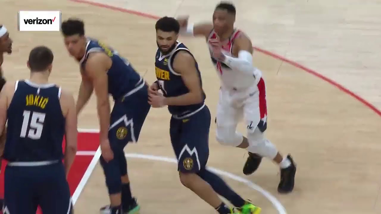 MUST-SEE: Jamal Murray's dramatic three-pointer from the logo against Wizards (02/17/2021) - YouTube