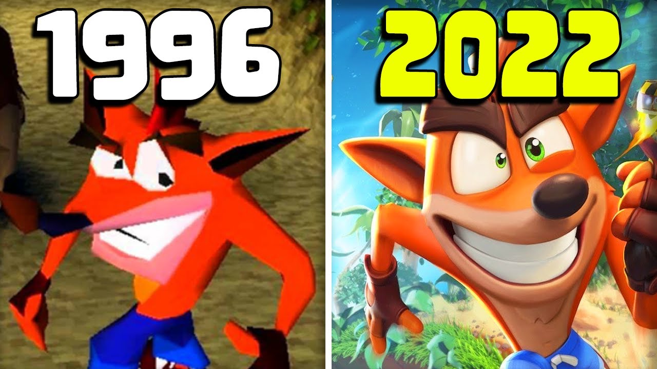 Evolution Of Crash Bandicoot Games (1996-2022) - YouTube