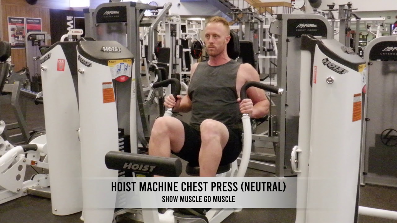 Hoist Machine Chest Press (Neutral) - YouTube