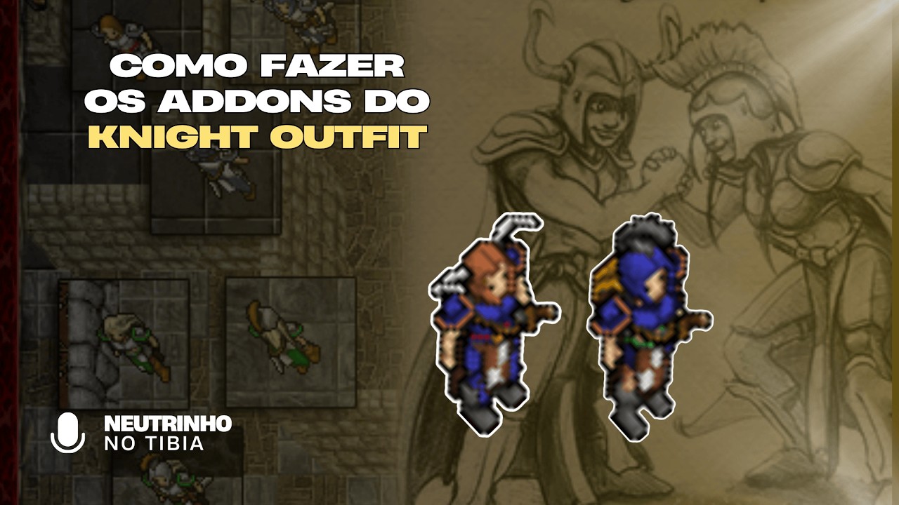 TIBIA - KNIGHT ADDON COMPLETO | KNIGHT OUTFIT QUEST - YouTube