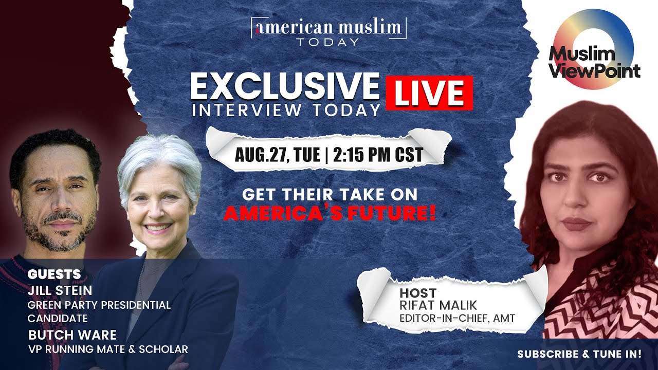 Presidential Candidate Jill Stein & VP Butch Ware | Hosted by Rifat ...