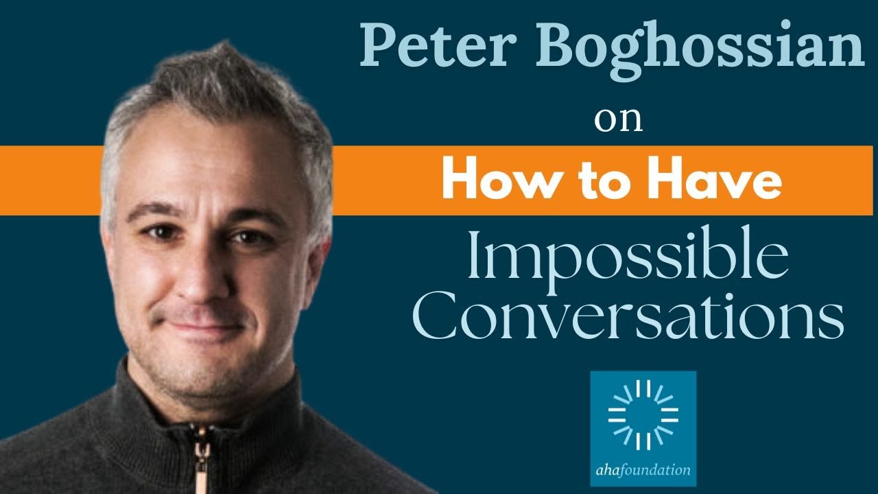 Peter Boghossian: How to Have Impossible Conversations - YouTube