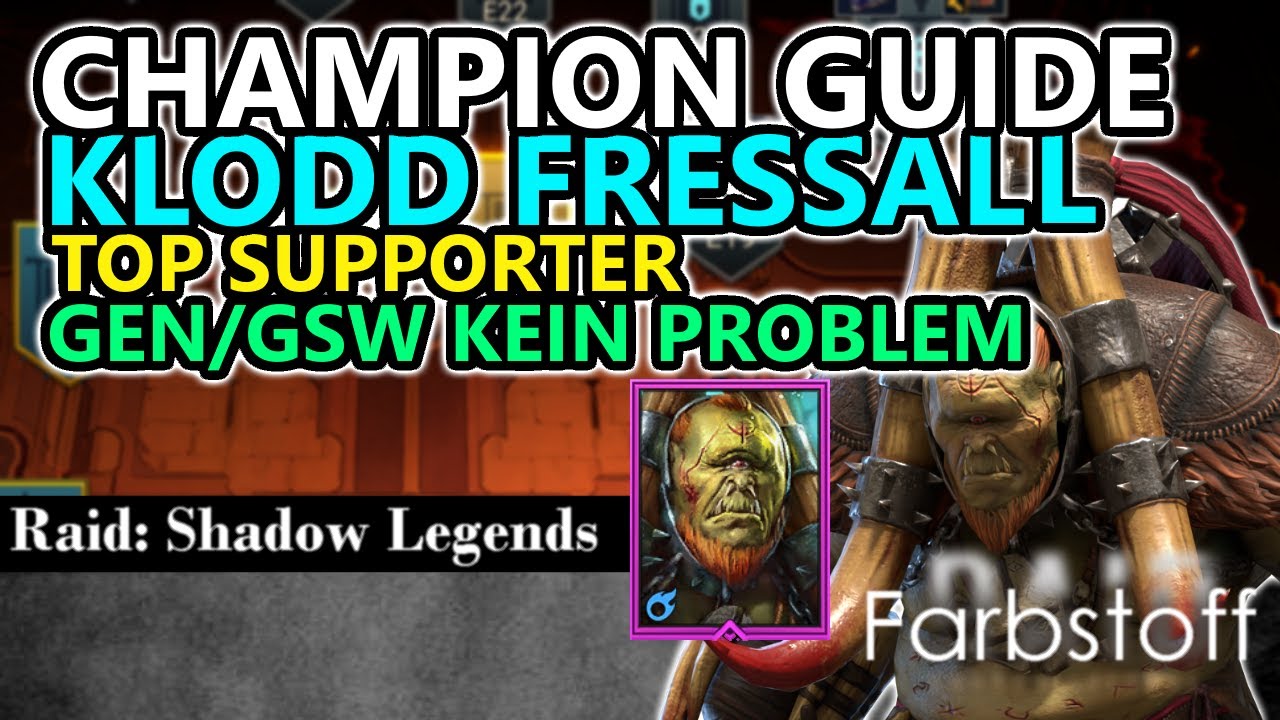 Raid: Shadow Legends - Champion Guide - Klodd Fressall - Gen/Gsw ...