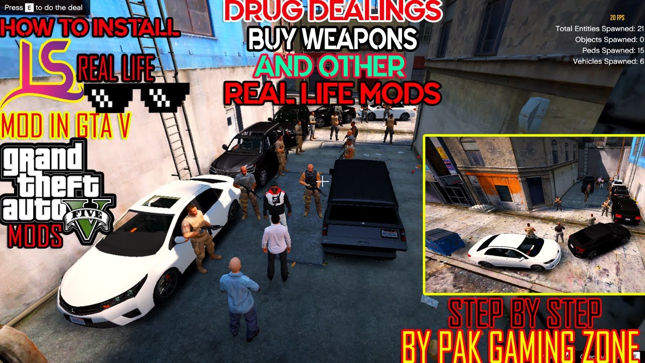 How to install {LS} THUG LIFE mod like real life mod in GTA V step by ...