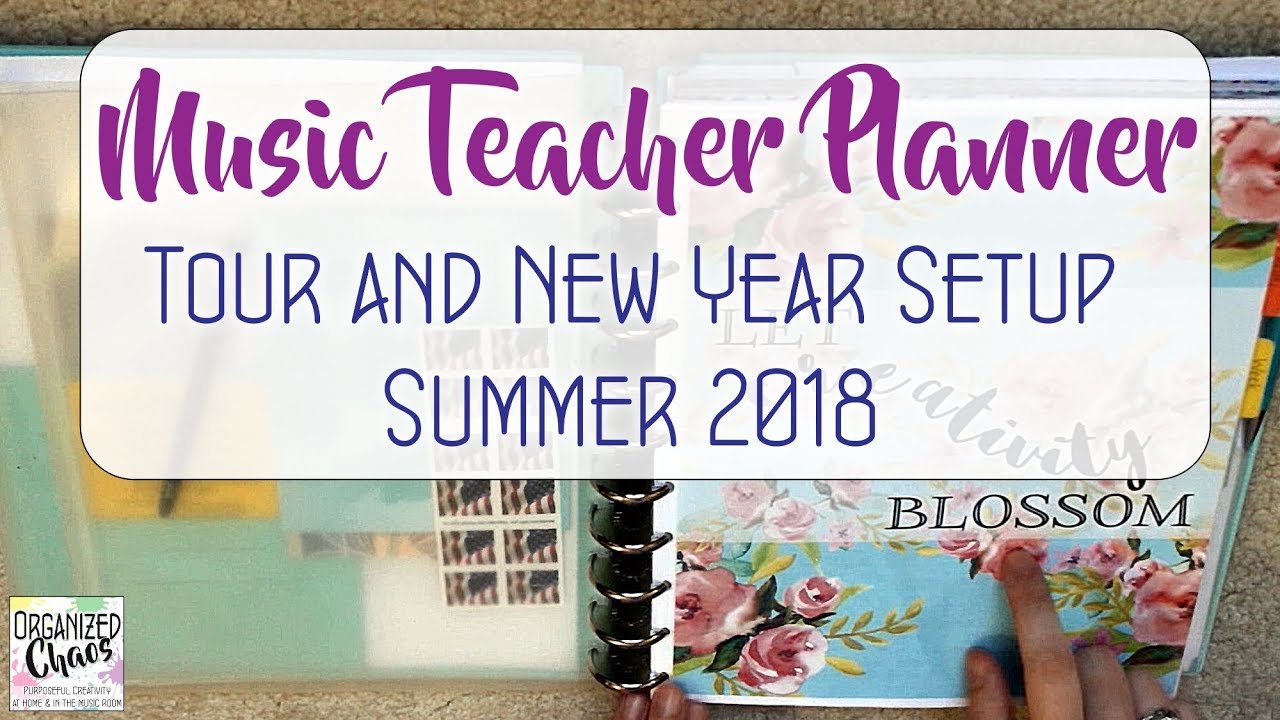Music Teacher Planner Tour and New School Year Setup 2018 - YouTube