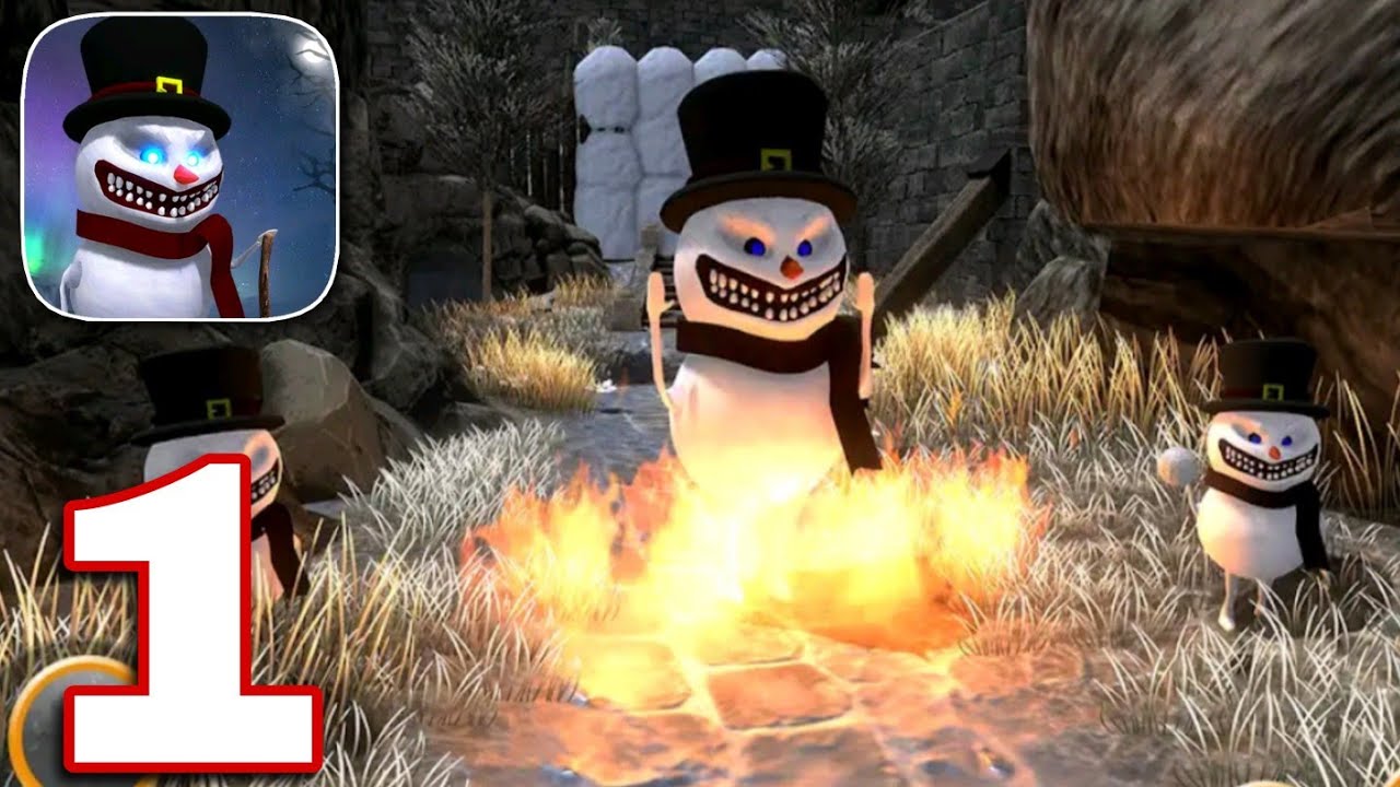 Scary Snowman Scream Town : Horror Ice Survival Full Gameplay ...