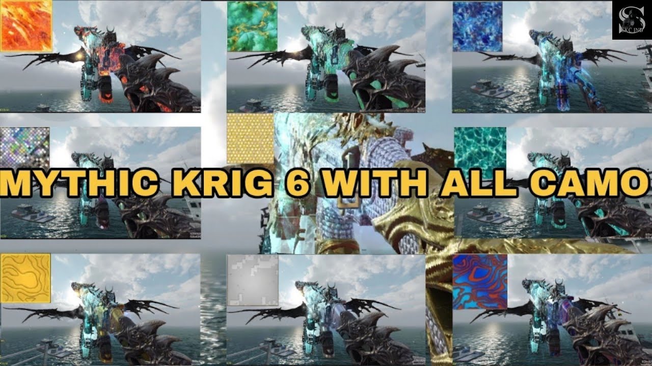 CODM Mythic KRIG 6 Ice Drake With All Seasonal | Completionist Camo ...