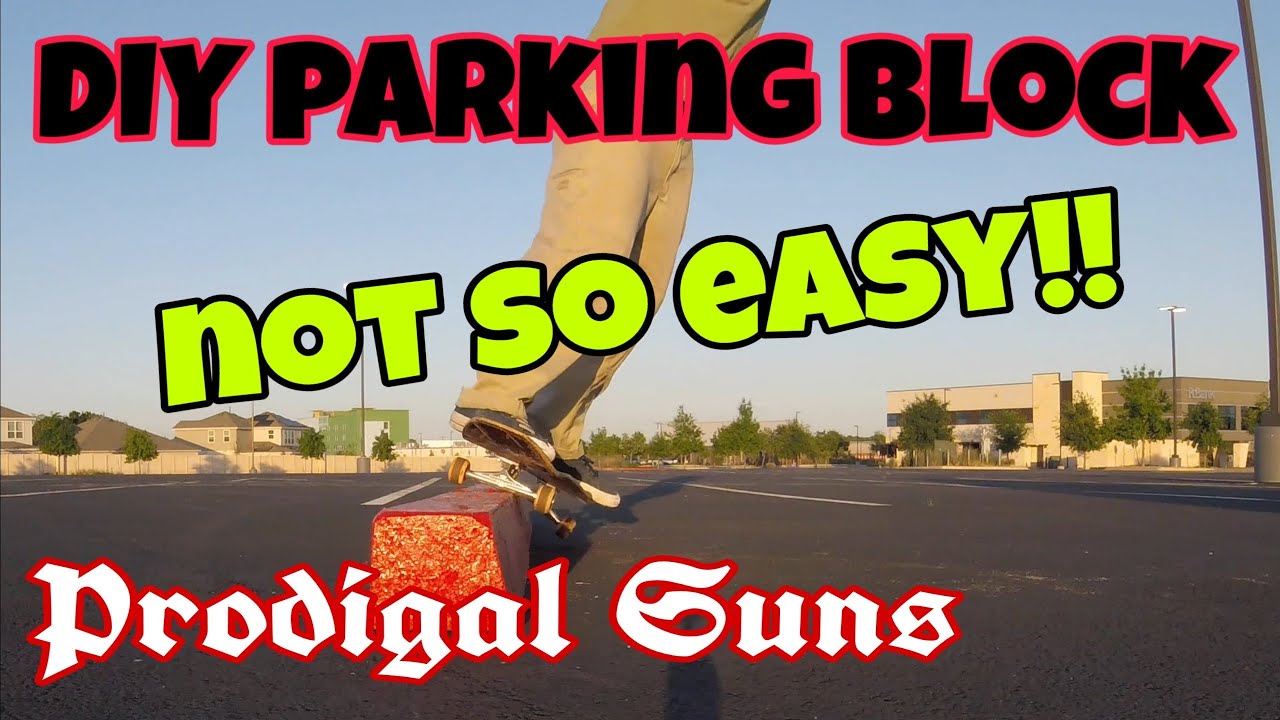 DIY Parking Block, not so easy to grind👎 - YouTube
