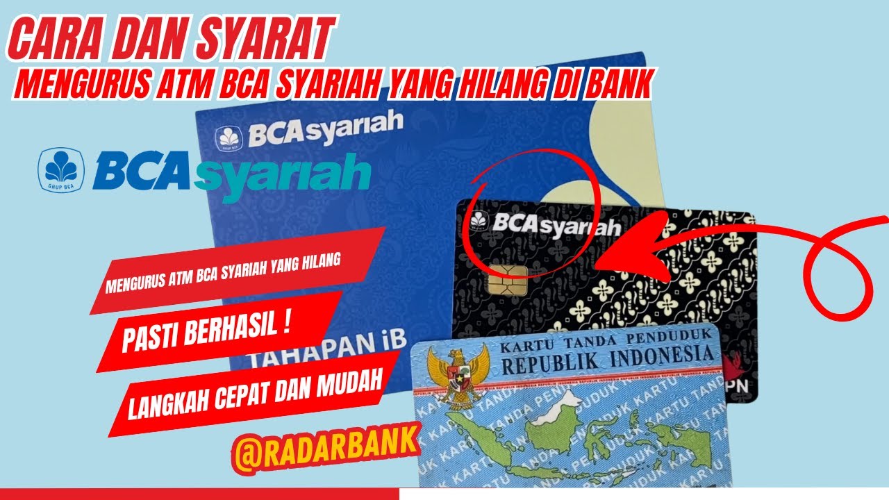 Cara dan Biaya ATM BCA Syariah yang Hilang - YouTube