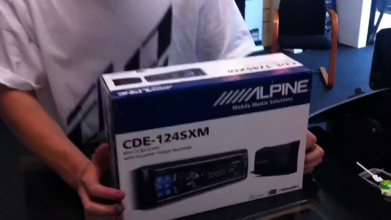 ALPINE ELECTRONICS CDE-124SXM Product Review Unboxing - YouTube