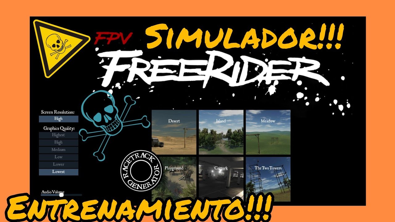 FREERAIDER DRONE SIMULATOR RACING Version Android, Emisora RADIOMASTER ...