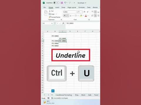 Top 10 keyboard shortcuts in Excel - Learn Excel in 1 min #shorts #excel #shortcut - YouTube