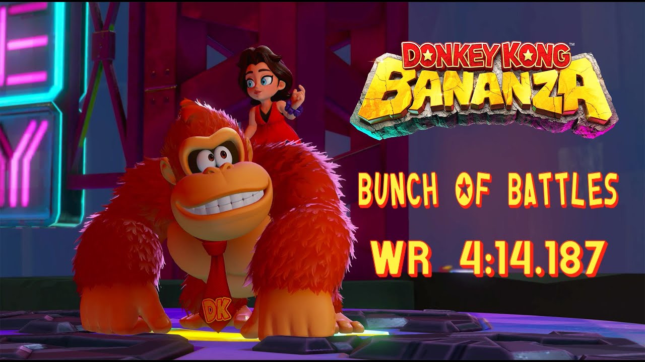 Donkey Kong Bananza - Bunch of Battles Speedrun WR (former) 4:14.187 ...