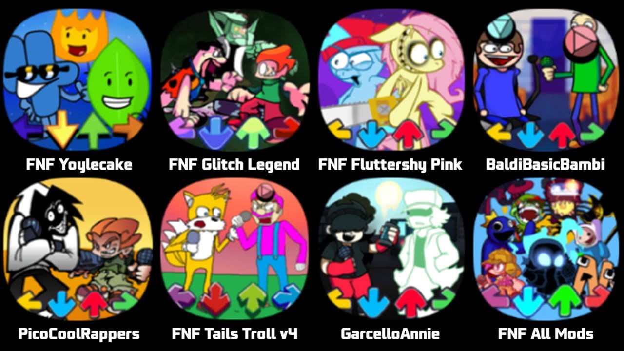 FNF Yoylecake, FNF Garcello Annie, FNF Glitch Legend, FNF Baldi's ...