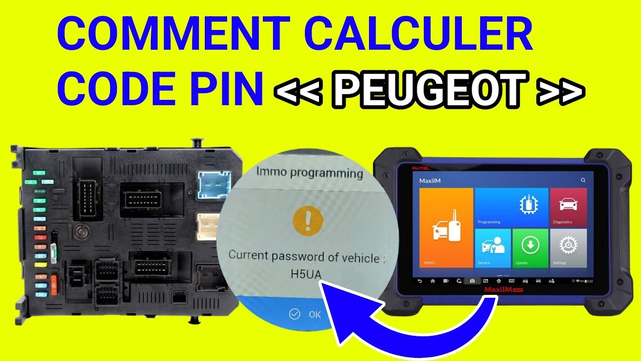 Peugeot 308 : Comment calculer le code pin Peugeot 308 ( bsi ) - YouTube