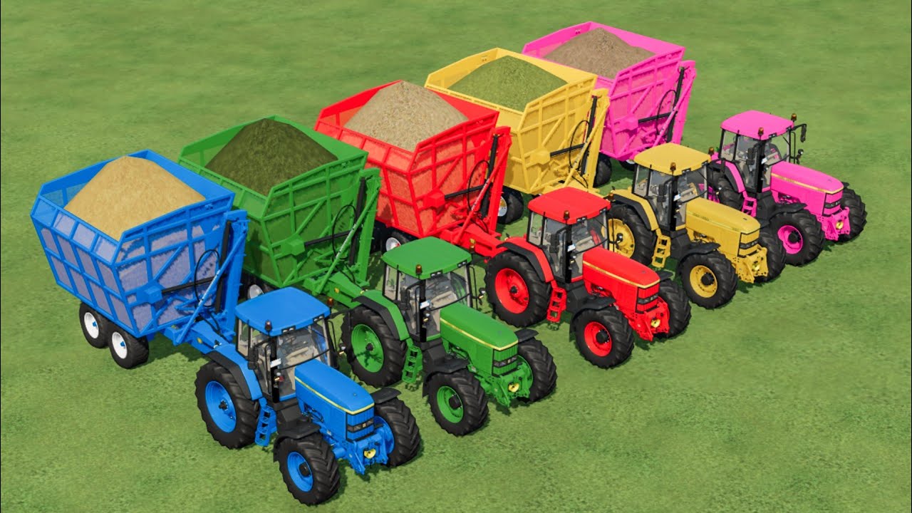 SUGARCANE HARVESTING WITH JOHN DEERE TRACTORS IN FS22 | FARMING ...