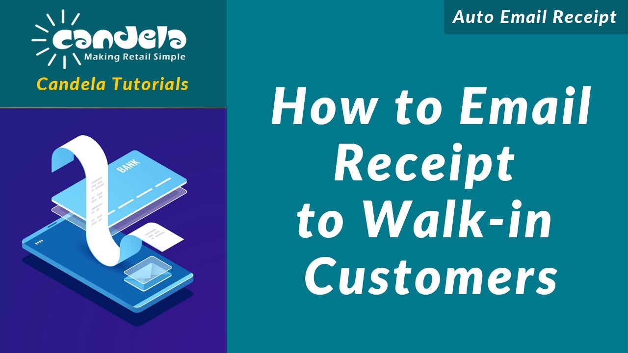 Retail Software: How to Email Receipt to Walk in Customers - YouTube