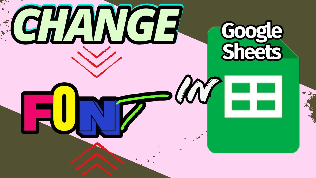 How To Change The Font In Google Sheets Simple Way YouTube How To Change The Font In Google Sheets Simple Way YouTube