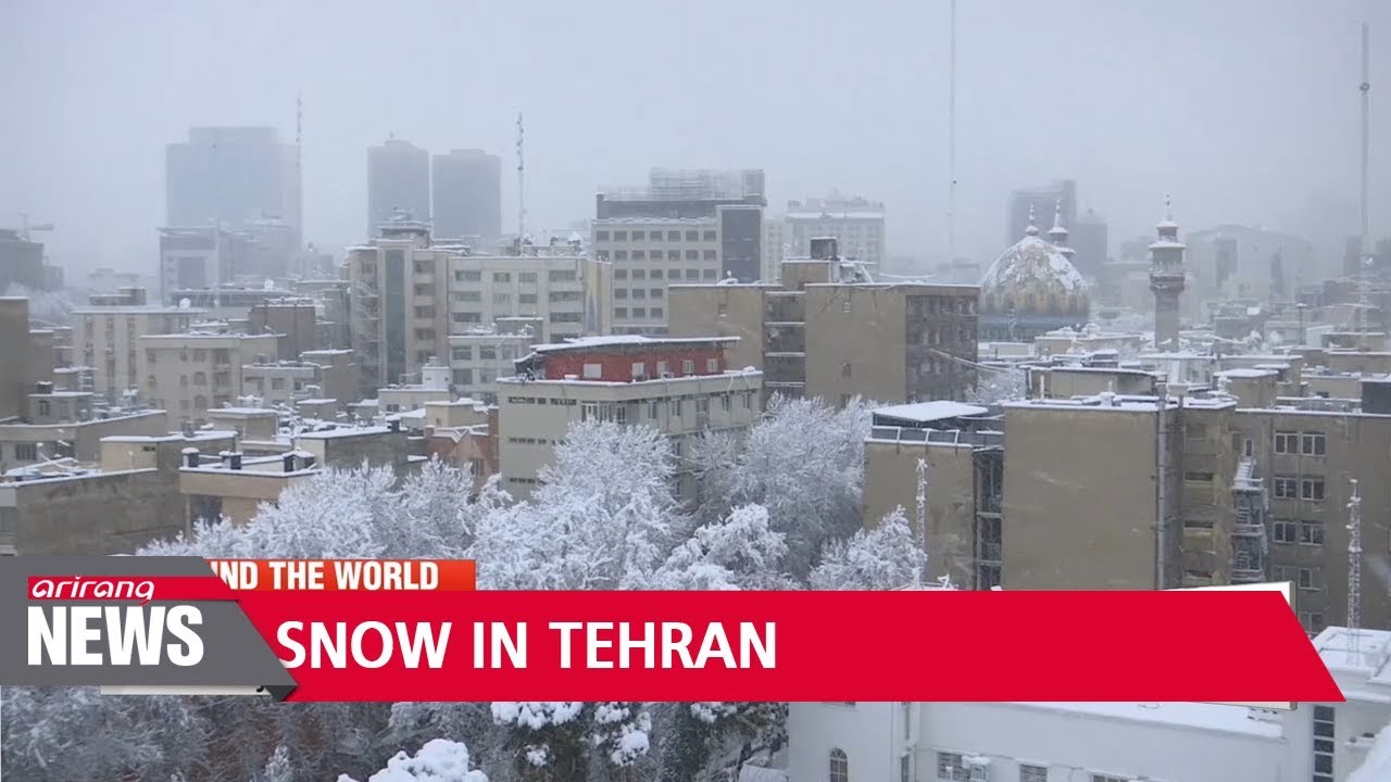 Heavy snow in Tehran cripples transport, closes schools - YouTube