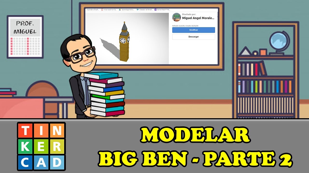 Modelar BIG BEN en Tinkercad - Parte 2 - YouTube