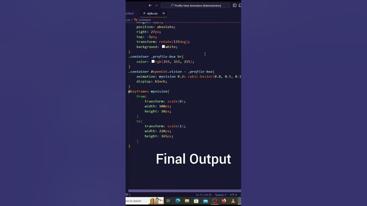 Profile View Animation Coding Webdevelop Frontendwebdeveloper Css Webcode Javascript Html