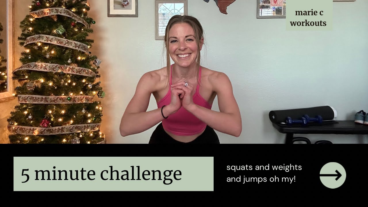 5 Minute Workout Challenge | Squats and Arms - YouTube