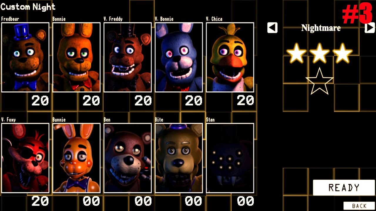 Unlocking Characters in the Five Nights to Remember Custom Night - YouTube