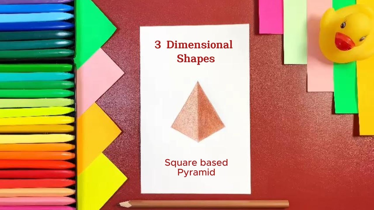 Coloring 3D Shapes #fun #drawing #coloring #pencilcolors #square #based ...