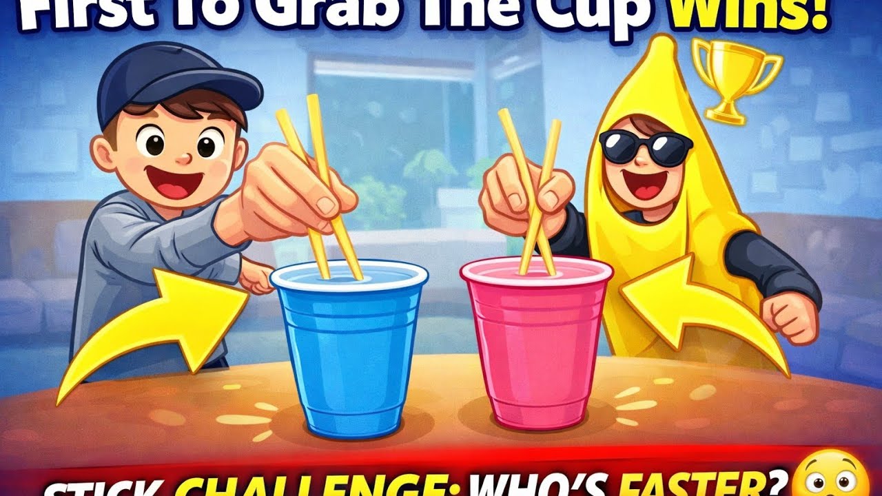 تحدي العصا والكأس 🤯 | Stick & Cup Challenge 🤯 - YouTube