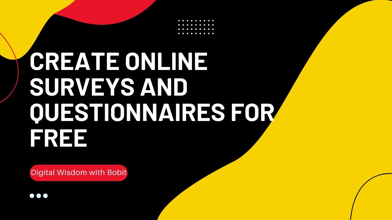 Create online surveys and questionnaires for free - Zoho - YouTube