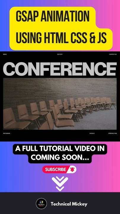 GSAP Animation Using HTML, CSS &Javascript | GSAP - YouTube