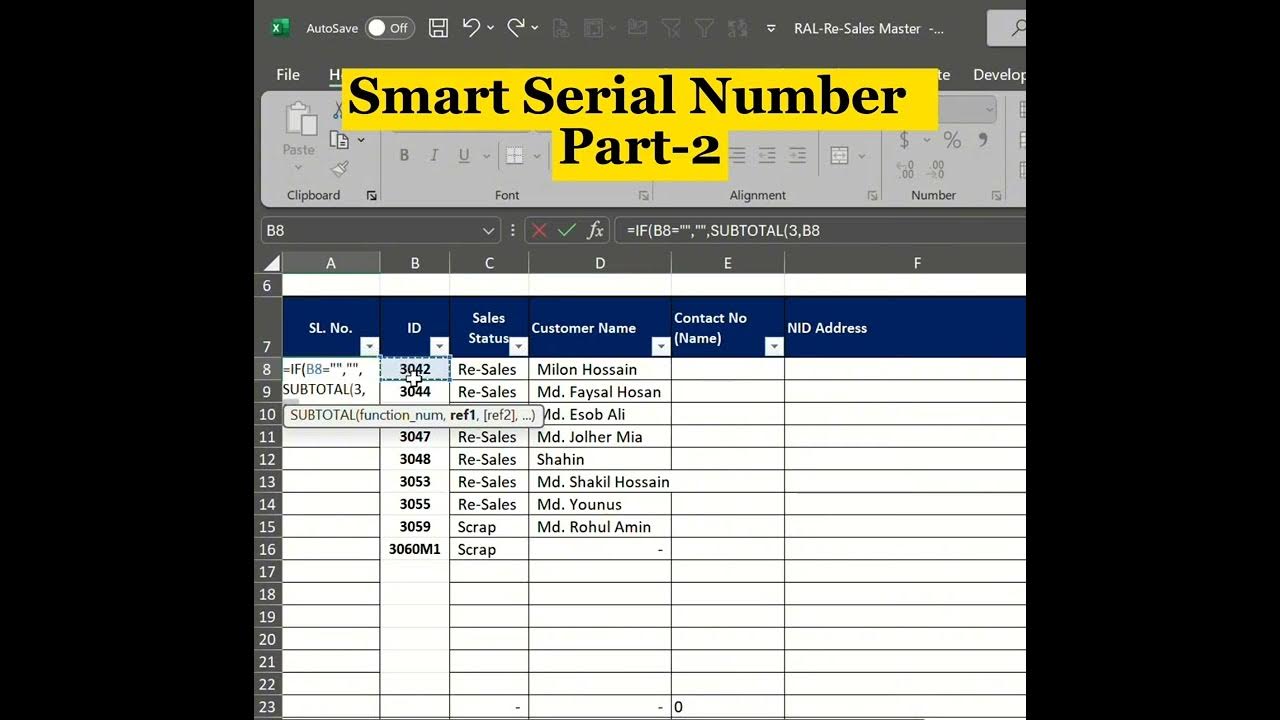 smart serial number - YouTube