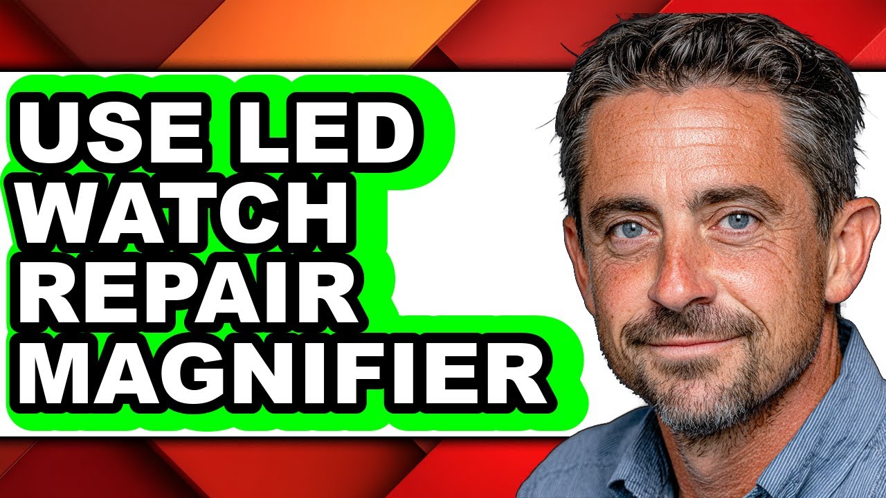 How to Use Led Watch Repair Magnifier - Step by Step - YouTube